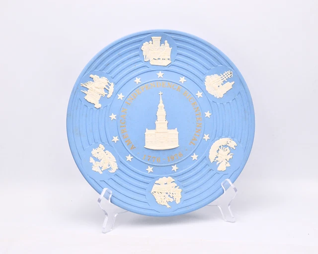VINTAGE WEDGWOOD JASPERWARE Plate: American Independence Hall ...