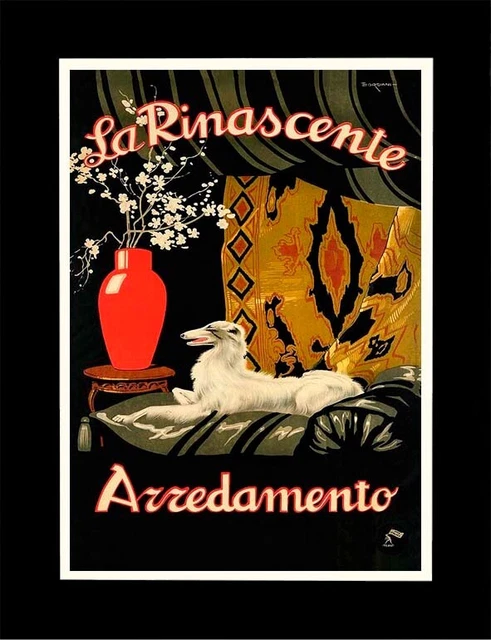 POSTER MANIFESTO LOCANDINA Pubblicità Moda Stampa Vintage La Rinascente ...