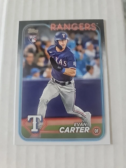 CARTA ROOKIE EVAN Carter 2024 Topps Series 1 #280 RC Texas Rangers EUR ...