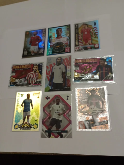 RARE FOOTBALL TRADING Cards Bundle Match Attax Adrenalyn Limited ...