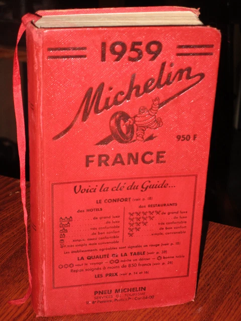 GUIDE MICHELIN ROUGE 1959 proche du neuf. EUR 69,00 - PicClick FR