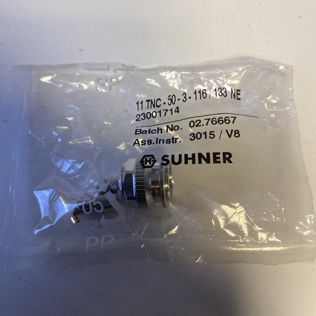 HUBER+SUHNER 11&TNC-50-3-116/133&NE HF-/KOAXIALSTECKVERBINDER, TNC-Koaxial, EUR 24,00 - PicClick DE