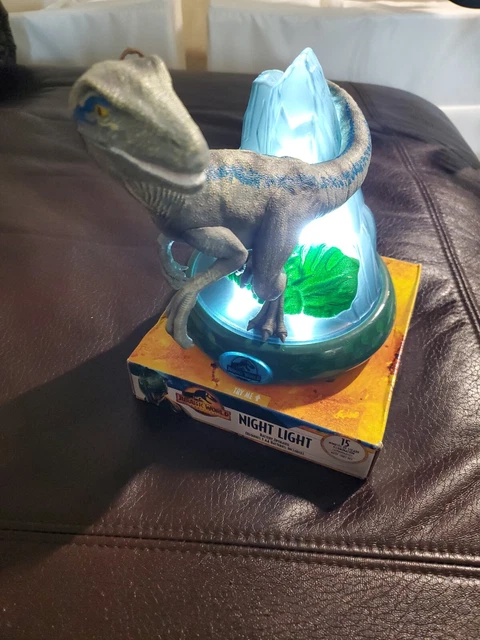 RARE NEW JURASSIC Park World Dominion Raptor Velociraptor Blue Night ...