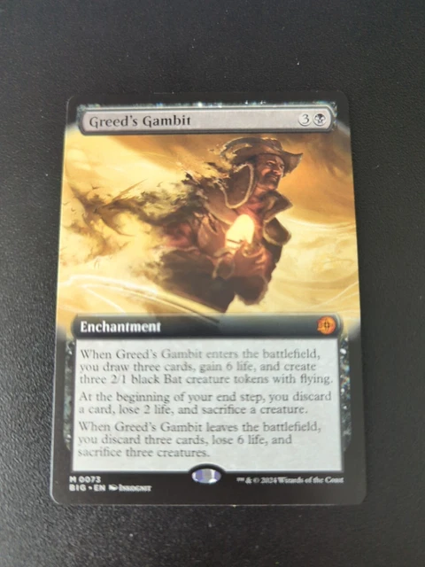 X1 GREED'S GAMBIT M MTG Outlaws of Thunder Junction : The Big Score M ...