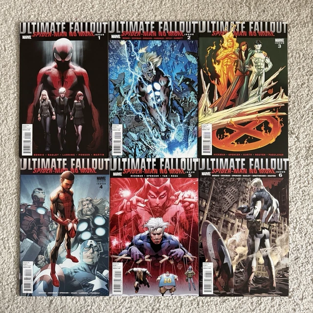 MARVEL ULTIMATE FALLOUT #1 2 3 4 (2nd Print) 5 6 Miles Morales 1-6 ...