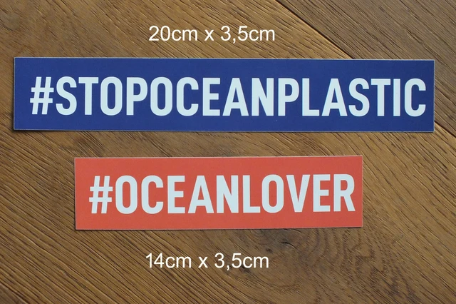 2 X STICKER Stickers Stop Ocean Plastic Pollution Ocean £5.22 - PicClick UK