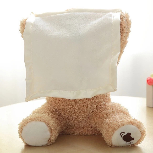 PEEK-A-BOO TEDDY BEAR Plush Interactive Soft Toy Doll Kids Birthday ...