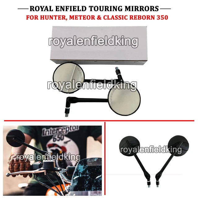 FIT FOR ROYAL Enfield Hunter Meteor, Classic Reborn 350 TOURING MIRROR ...