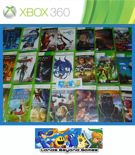MICROSOFT XBOX 360 Video Games (RPG Strategy Action Adventure Hack n ...