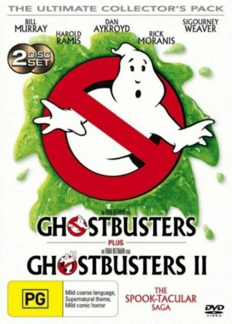 GHOSTBUSTERS 1 & Ghostbusters 2 II (DVD, 2-Disc Set) very good ...