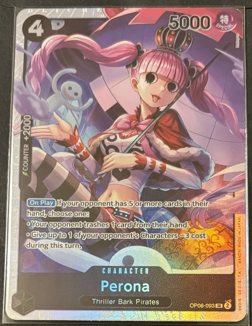 ONE PIECE TCG: Wings of the Captain Perona OP06-093 Super Rare Foil EUR ...