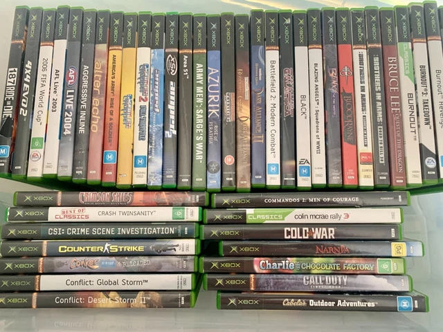 OVER 200 UNIQUE PAL Microsoft Original Xbox Games: Multi Game Discount ...