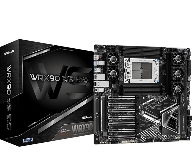 ASROCK WRX90 WS EVO motherboard AMD WRX90 Socket sTR5 EEB £871.00 ...