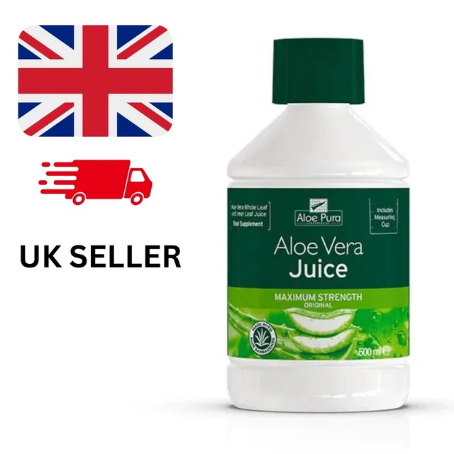 PURE ALOE VERA Juice Drink Maximum strength 500ml Weight Loss £15.99 ...