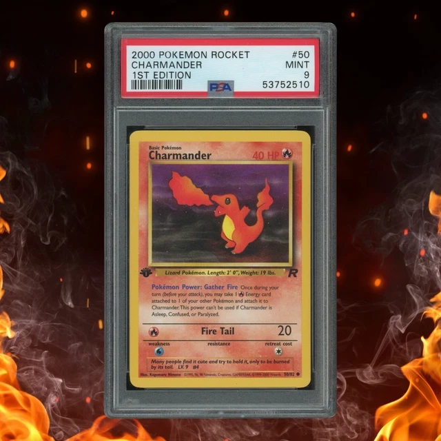 POKEMON TEAM ROCKET CHARMANDER 50/82 1ST Edition PSA 9 $64.95 - PicClick CA