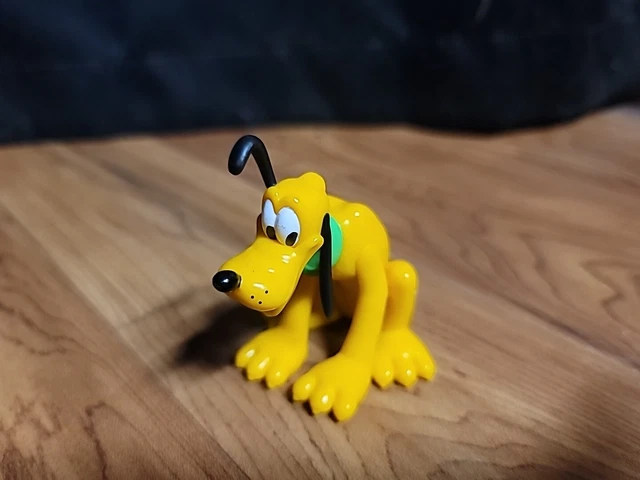DISNEY CLASSIC PLUTO PVC Yellow Dog Figure Figurine Birthday Cake ...