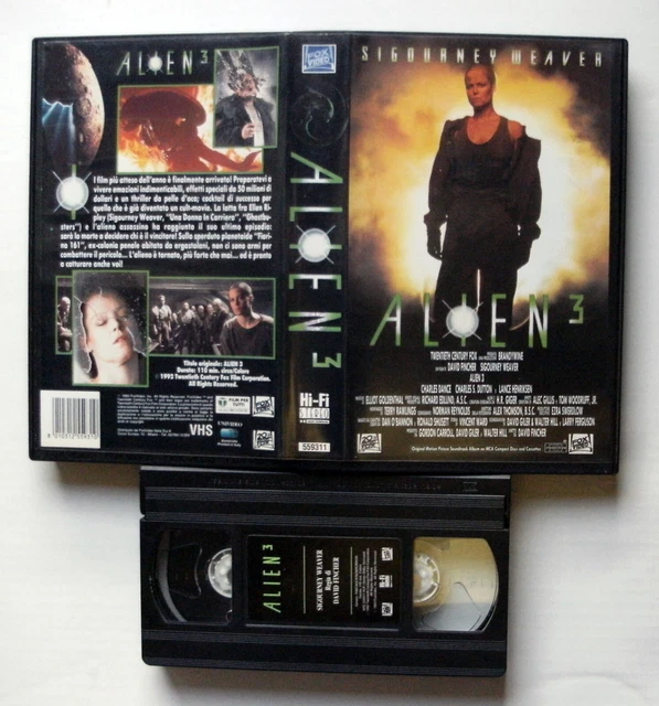 VHS ALIEN 3 (1992) Sigourney Weaver - Charles Dance - Fox Video - Ex ...