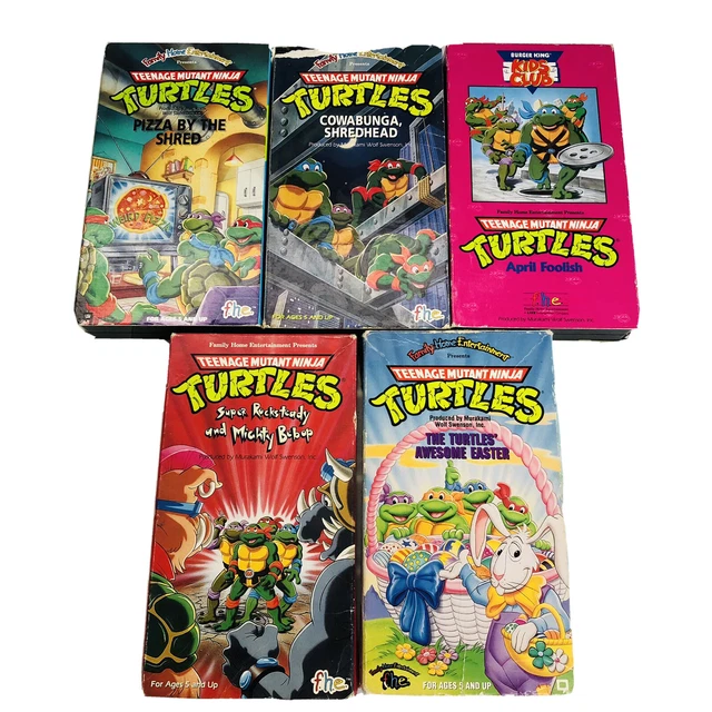 VINTAGE FHE TEENAGE Mutant Ninja Turtles Vhs Movie Lot Of 5 Tapes EUR ...