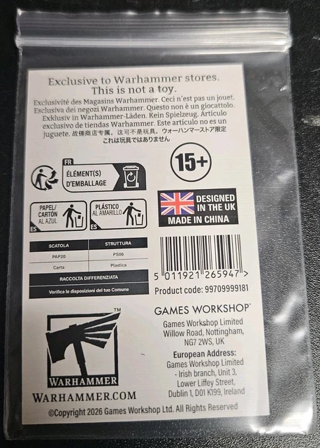 WARHAMMER STORE 40K Deathwatch Collectable Coin January 2026 Space ...
