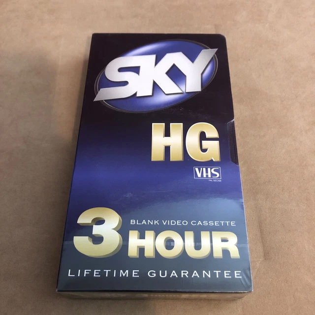 SKY HG 3 Hour Blank VHS Video Cassette, New and Sealed £4.53 - PicClick UK
