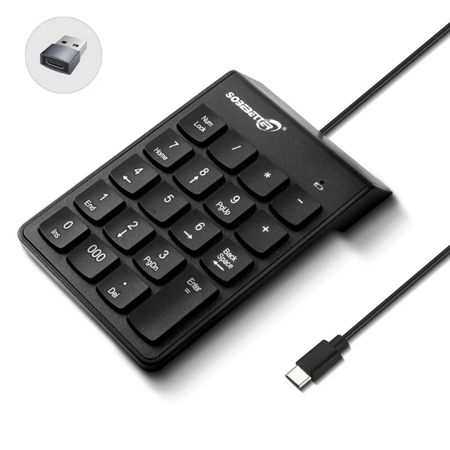 19 KEY MECHANICAL Keyboard Single Handed Keyboard Keypad Type C/USB £8. ...