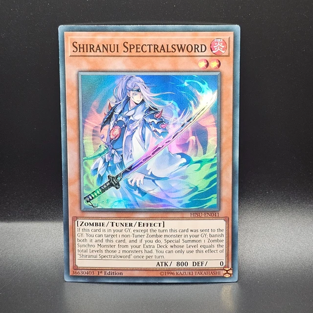 YU GI OH Shiranui Spectralsword HISU-EN041 Super Rare 1st Ed MP $2.25 ...