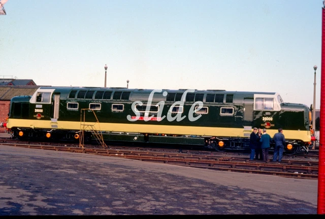 BRITISH RAILWAYS DELTIC Diesel Locomotive D9000 1981X Original Slide ...