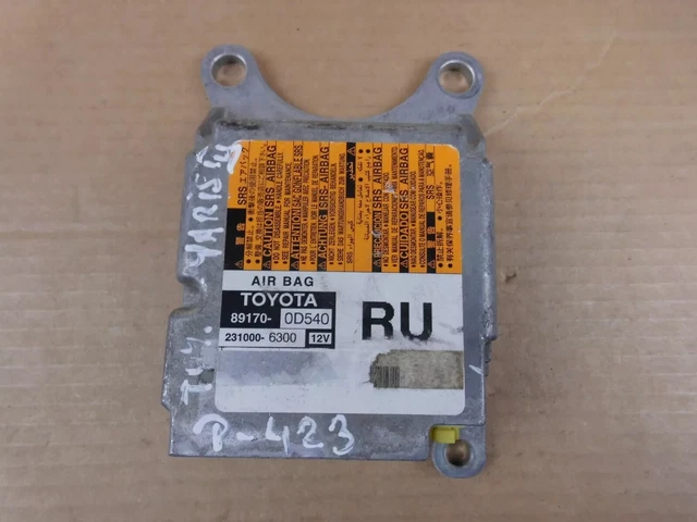 TOYOTA YARIS III MK3 Safe Bag Modul Steuergerät KEIN CRASH 89170-0D540 ...