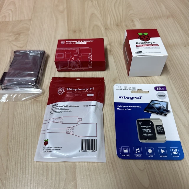 Raspberry Pi 4 Model B 2gb Ram Starter Kit Brand New Fast Free 3536