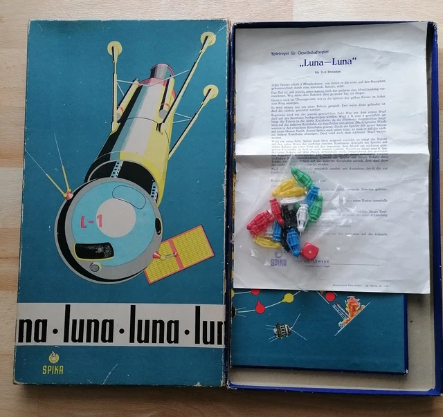 DDR SPIELZEUG BRETTSPIEL Luna Komplett Veb Spielewerk 1966 Top Anker ...