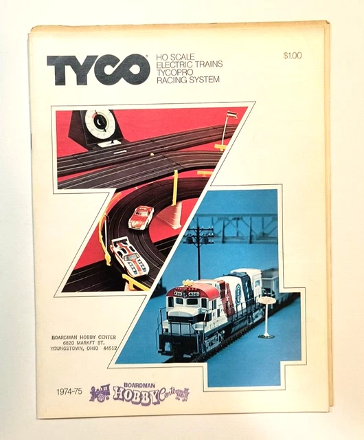 VINTAGE 1974 TYCO Catalog HO Scale Electric Model Trains Tycopro Racing ...