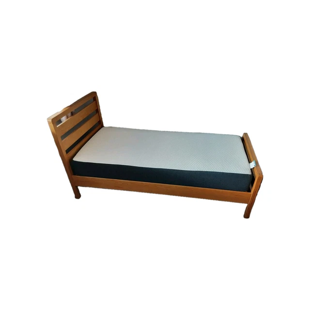 SINGLE BED OAK Slatted Base With Memory Foam Mattress From Dreams £50. ...