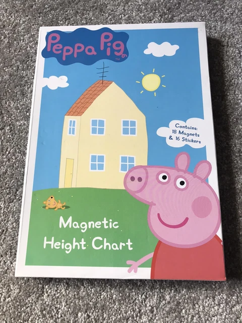PEPPA PIG MAGNETIC Height Chart, Height Chart, Peppa Pig, Magnetic ...