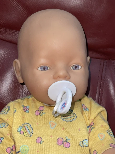 VINTAGE 2003 BABY Born Zapf Creations Doll With Pacifier Drink & Wet ...