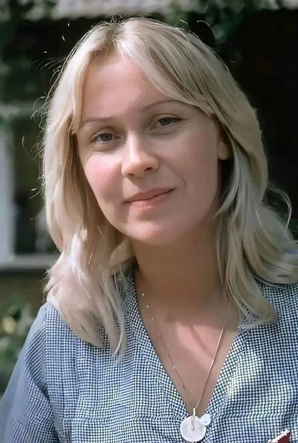 ICONIC BEAUTY SCARCE Large Photo ABBA Agnetha Faltskog Good Condition £ ...