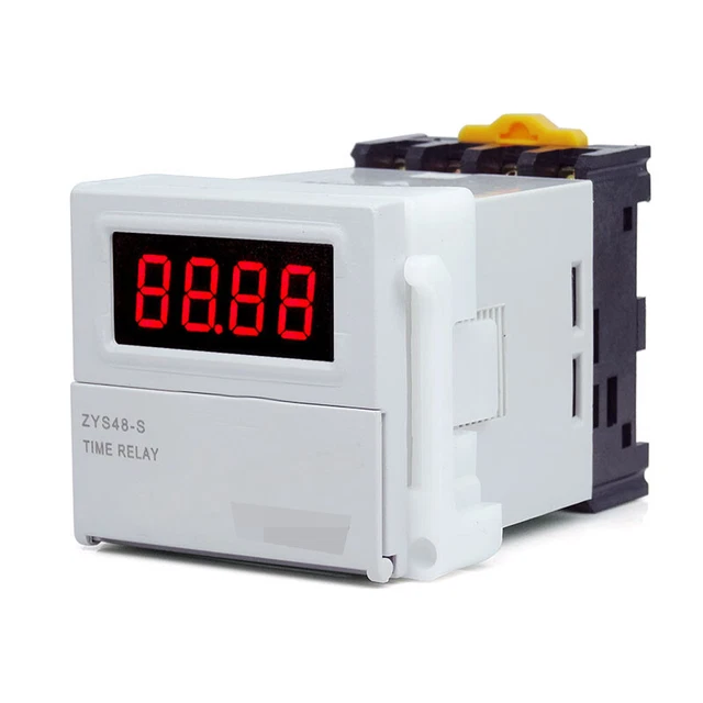 TIME DELAY RELAY ZYS48-S AC/DC 24V Digital Cycle Timer Switch 0.1s-99h ...