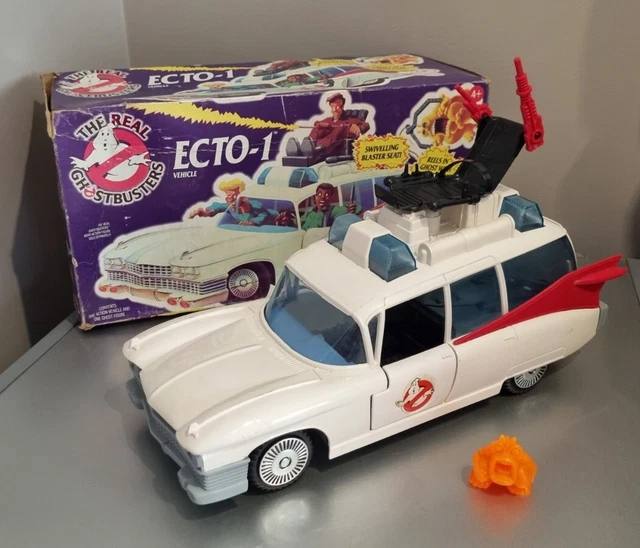 RARE THE REAL Ghostbusters ECTO-1 Vehicle Figure Complete With Ghost ...