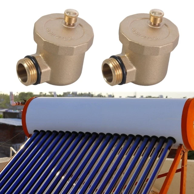 SOLAR WATER HEATER Pressure Relief Valves Brass Vertical Air Vent ...
