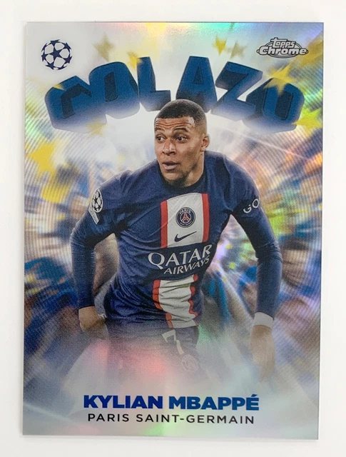 KYLIAN MBAPPE 2022-23 Topps UEFA Chrome Golazo Refractor PSG EUR 4,36 ...
