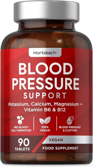 BLOOD PRESSURE SUPPORT | 90 Vegan Tablets | Normal / Lower Blood ...