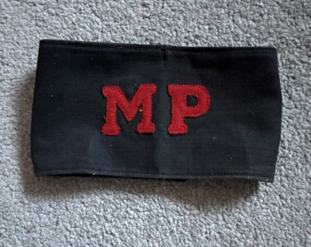 RARE COLLECTIBLE WW2 British MP Military Police Armband £15.00 ...