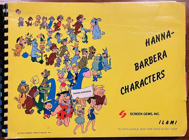 HANNA BARBERA FLINTSTONES Jetsons Yogi Bear Iconic Screen Gems Cel Book ...