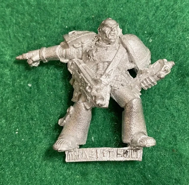 WARHAMMER 40K SPACE Marine Veteran Sergeant Scanner Command Metal Games ...