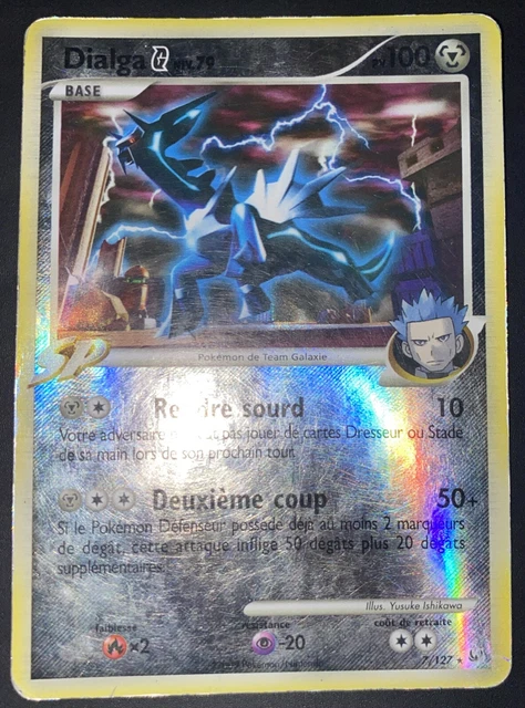 CARTE POKÉMON - Dialga G niv 79 Reverse 7/127 FR - Platine 2009 EUR 13 ...