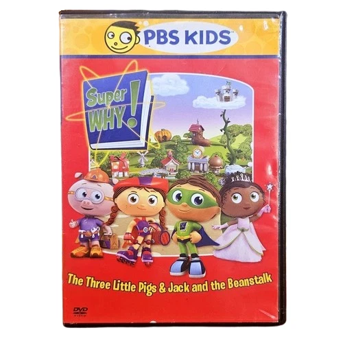 SUPER WHY!: THE Three Little Pigs & Jack and the Beanstalk PBS Kids DVD ...