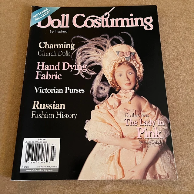 DOLL COSTUMING MAGAZINE July 2003 vintage patterns making clothes ...