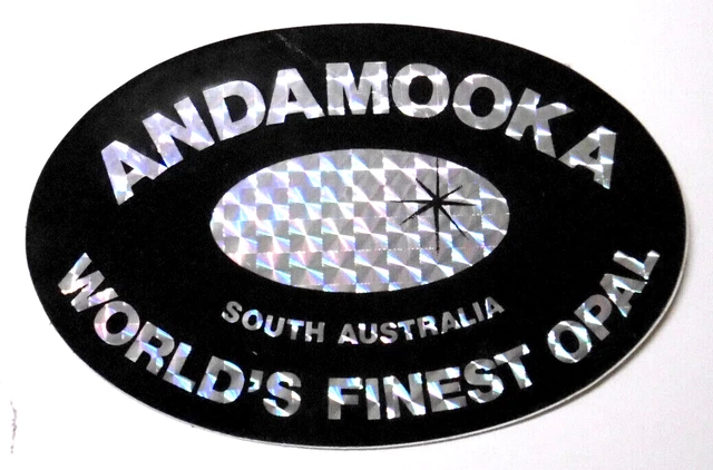 ADESIVO PUBBLICITÀ ANDAMOOKA South Australia World's Finest Opale ...