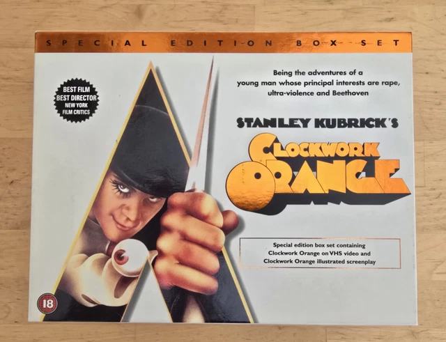 STANLEY KUBRICK A Clockwork Orange PAL VHS & book Special Edition Box ...