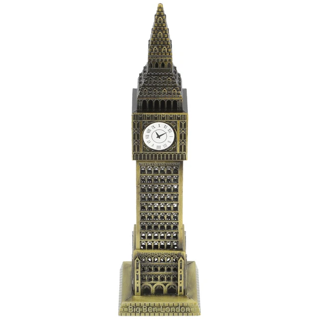 BIG BEN MODEL Alloy Office Collectible Famous Building Metal London ...