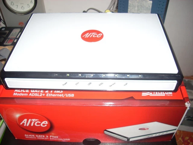 MODEM ROUTER TELECOM Italia Alice Gate Voip 2 Plus Wifi EUR 9,99 ...
